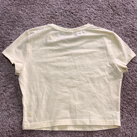 Tops | Aritzia Tna Yellow Crop Top | Poshmark